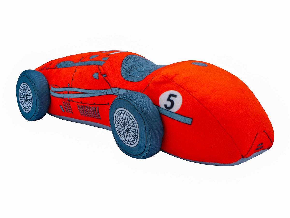Red Vintage Racing Car Soft Toy